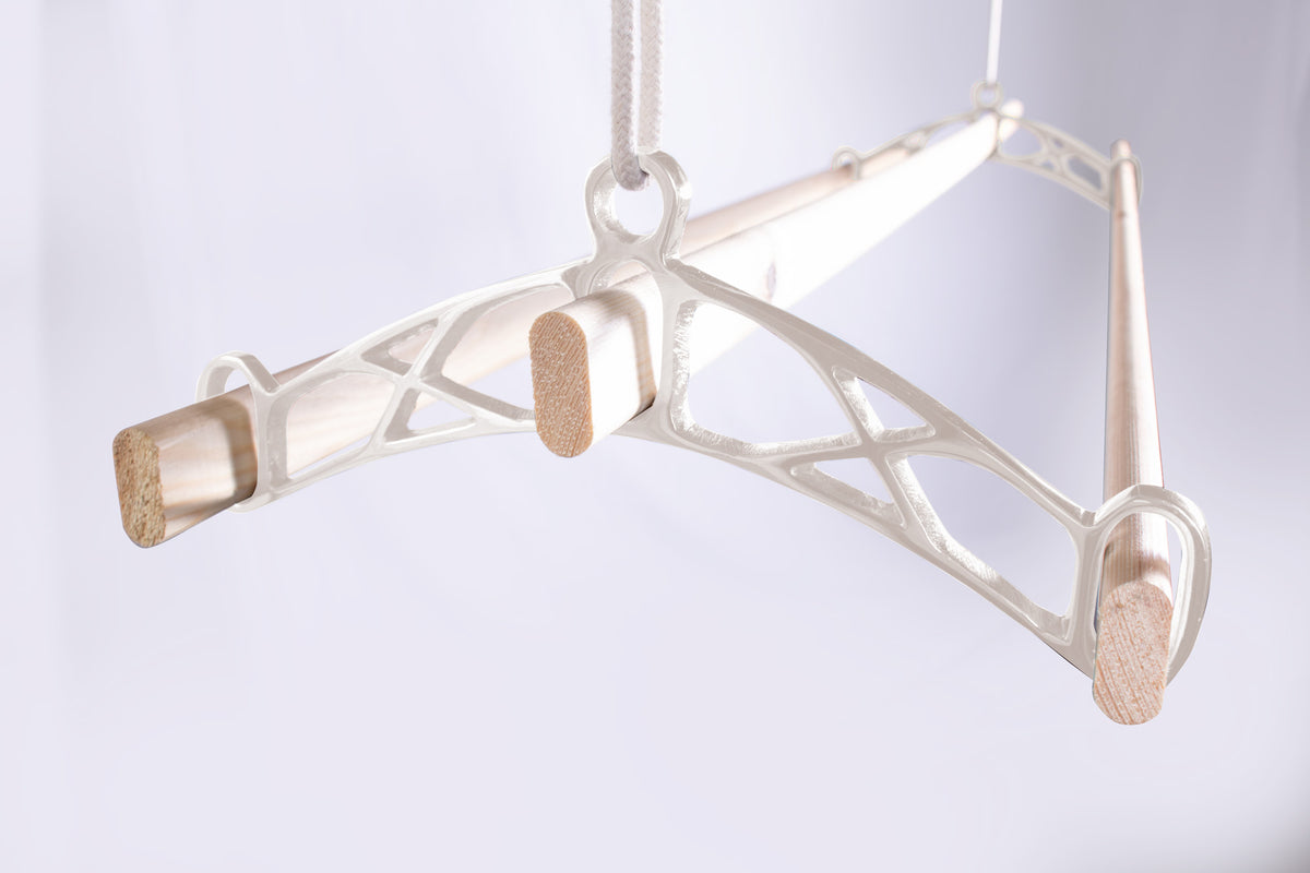 Traditional Ceiling Hanging Clothes Airer - White– Thatch & Stone