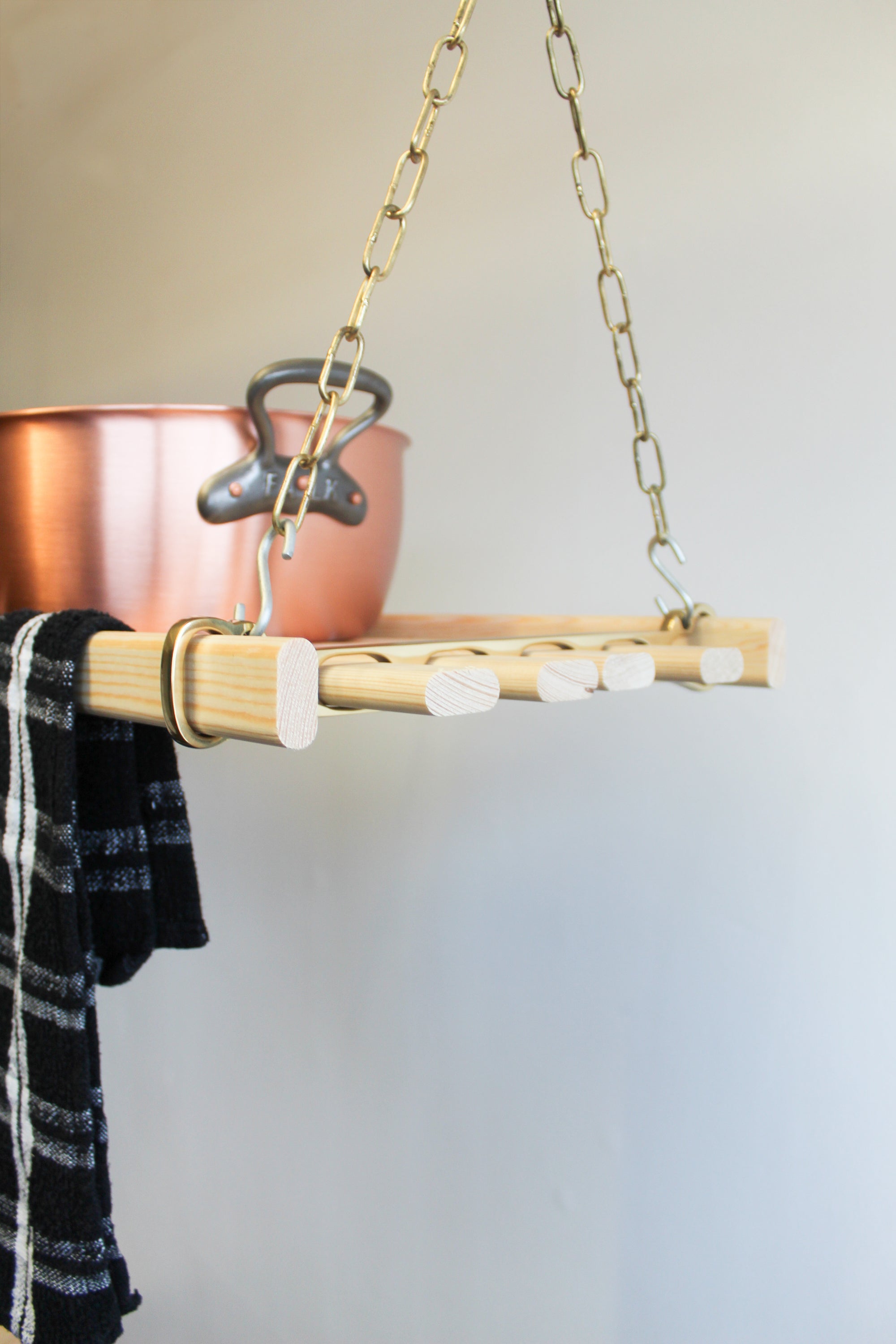 Hanging Pot Storage Drying Rack 6 Lath x 0.9m – Thatch & Stone