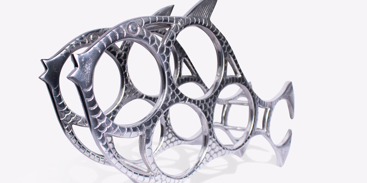 5 Wine Bottles - Fish Storage Rack– Thatch & Stone