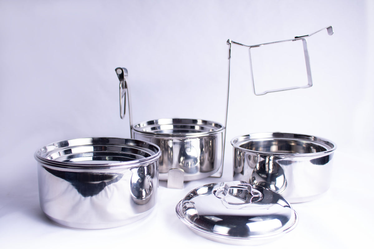 Tiffin Dhabba Lunch Box & Serving Plates 7 Piece– Thatch & Stone